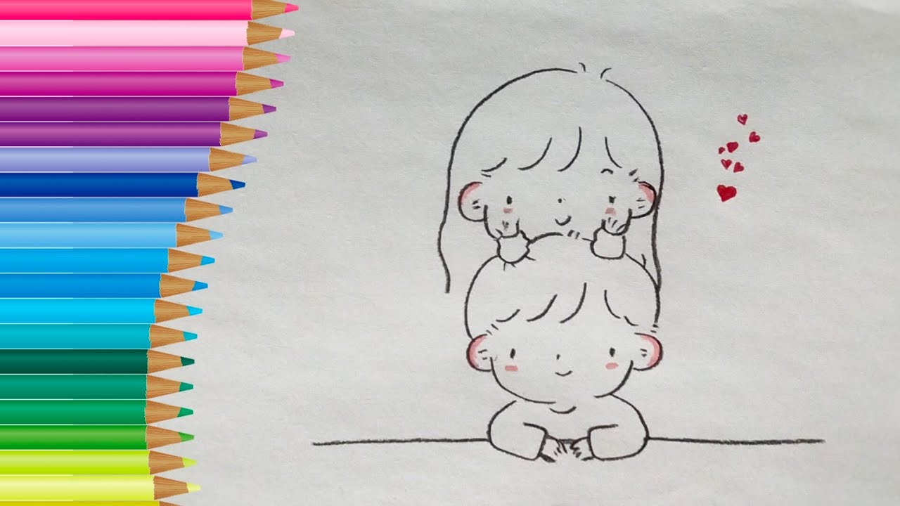 How to draw loving couple || Easy drawing ideas for beginners || Couple ...