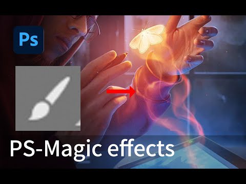 快速打造魔法发光特效（vague、Filter、Path blur、Photoshop） - YouTube
