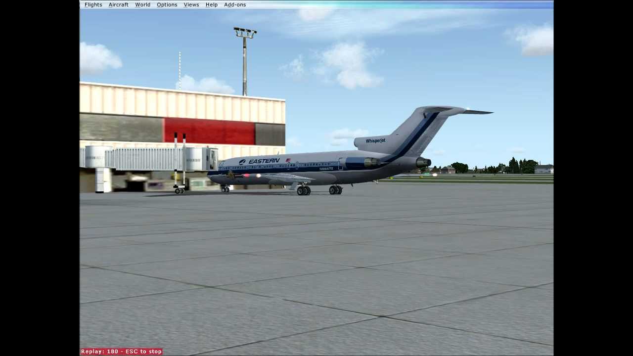 Eastern Air Lines Boeing 727-200 (Flight Sim FSX) powerback at Atlanta ...