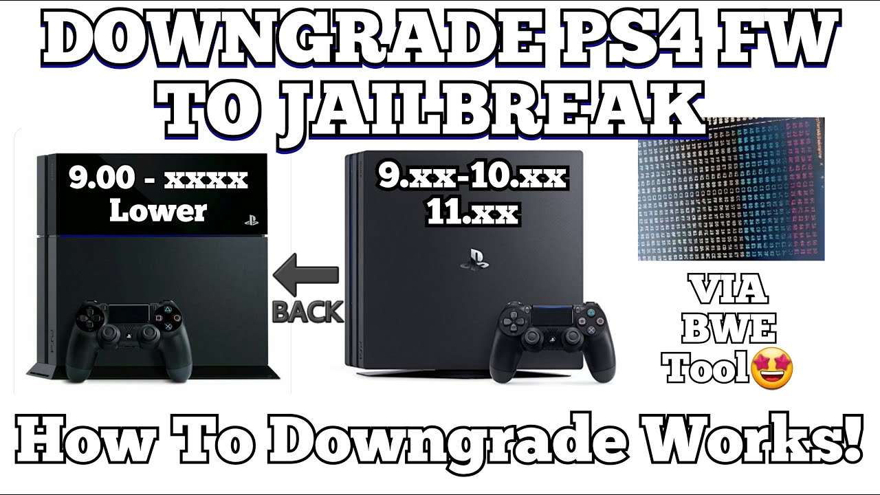 Reverting a PS4 From 10.01 to 9.00 Using BWE😍PS4 SYSCON Flash😱How To ...