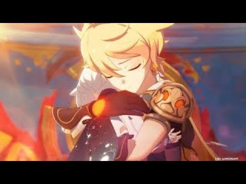 Genshin Impact - Paimon Hugs Aether ️ - YouTube