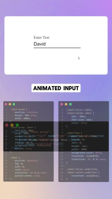 Animated Input Using Css And Html Html Css Animation Cssanimation Shorts Youtube