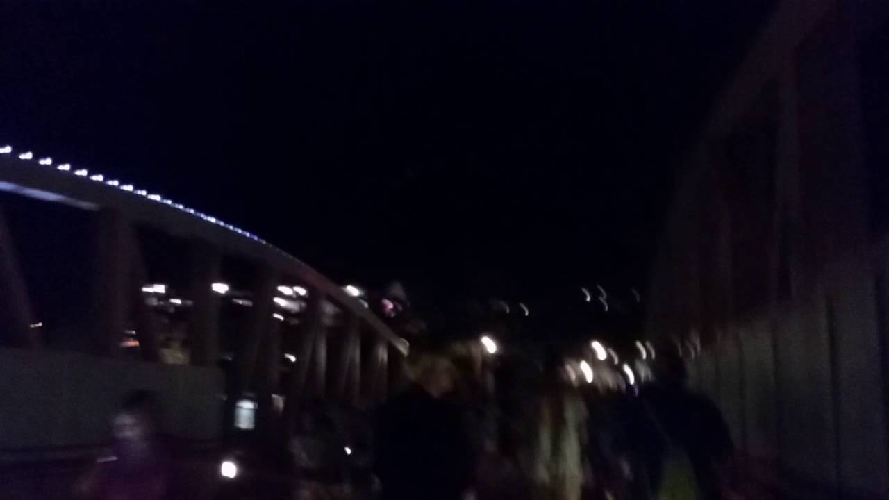 Crossing the bridge at Downtown Disney - YouTube