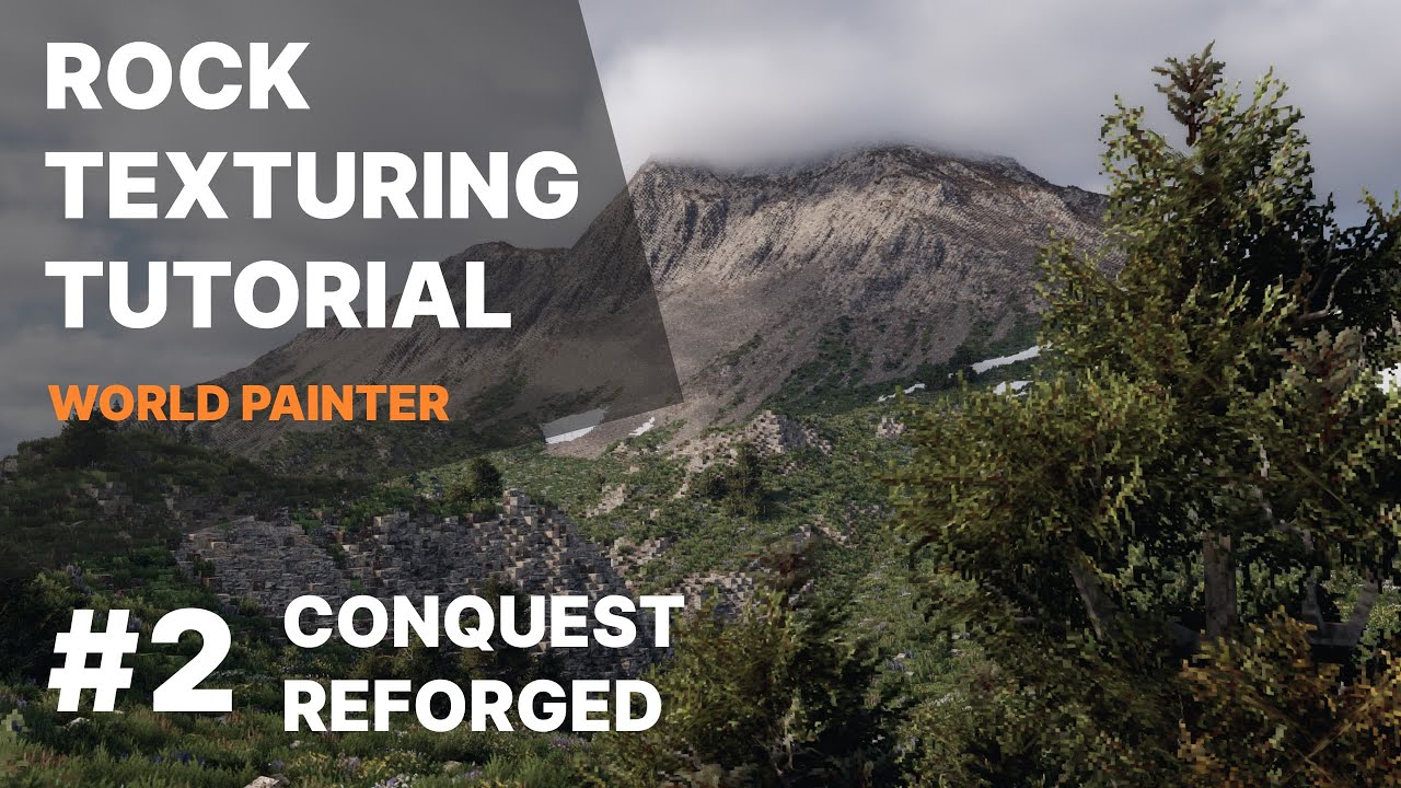 Minecraft - How To Texture Ultra Realistic Rock Faces in Worldpainter | Conquest Reforged 1.19.2 ...