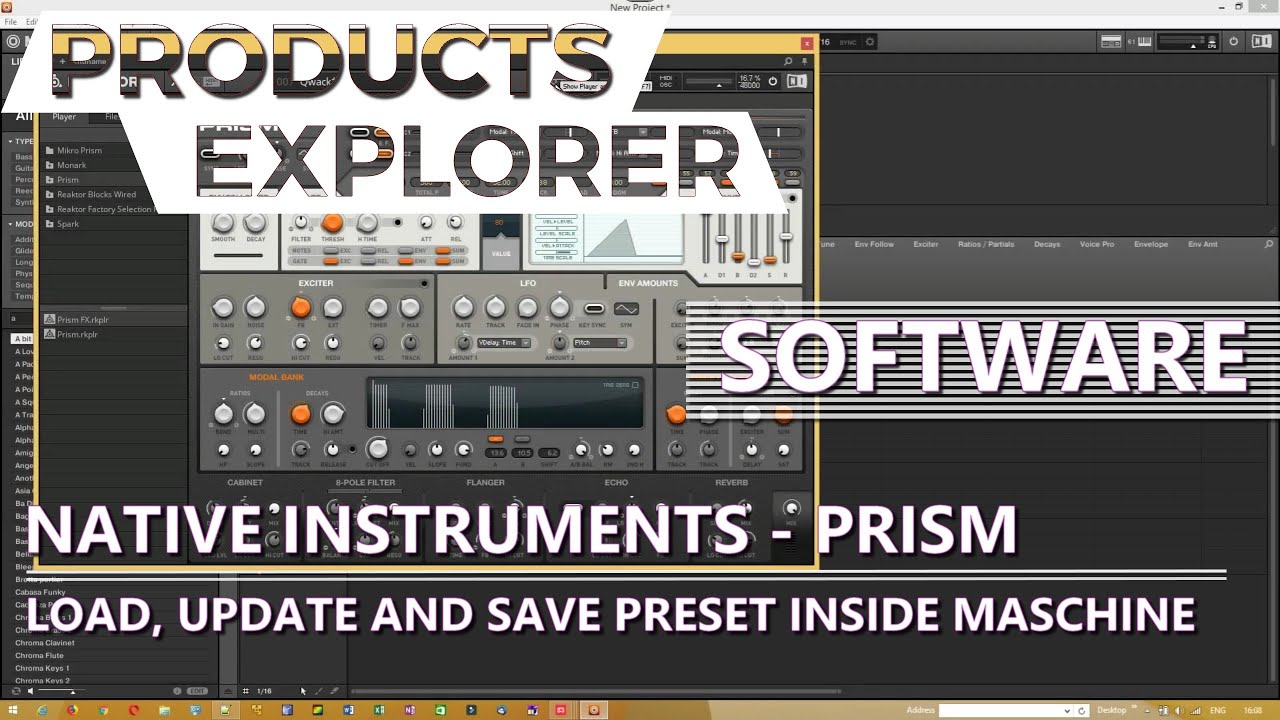 Native Instruments - Prism - Load, Update and Save Preset Inside ...