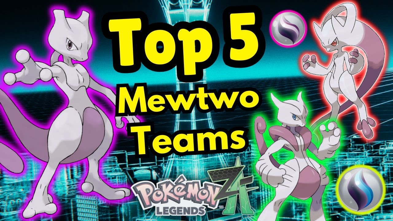 Top 5 Mewtwo Teams! Pokemon Legends Z-A Ranked Ladder Season 3 Meta ...
