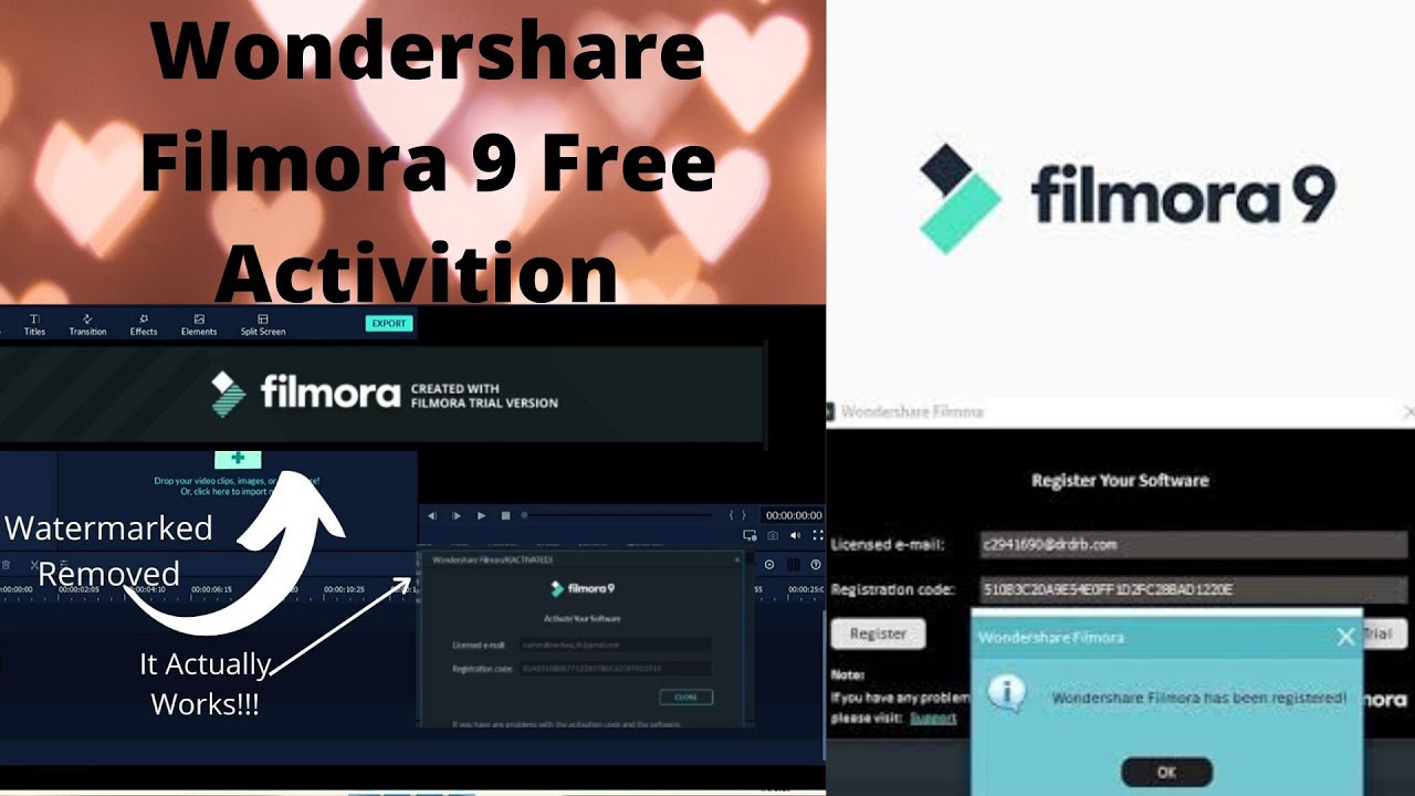 Easy Way to Activate Wondershare Filmora 9 Free for Life Time!! 2020 ...