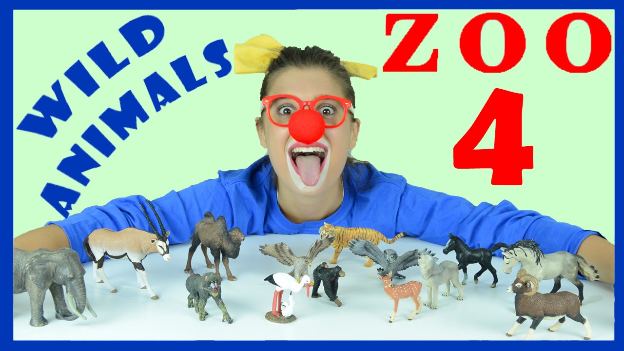 Baby Learn Animal Names and Sounds With Funny Cartoon Characters ...