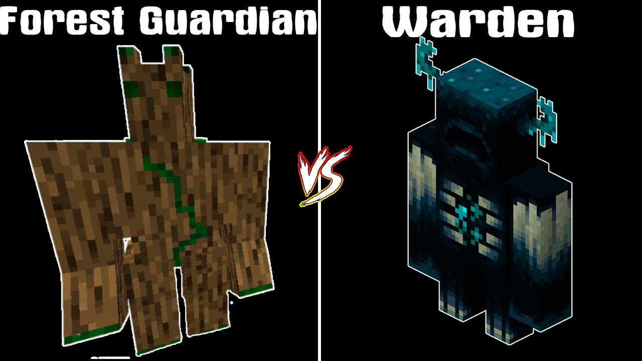 FOREST GUARDIAN VS WARDEN. MINECRAFT BATTLE - YouTube