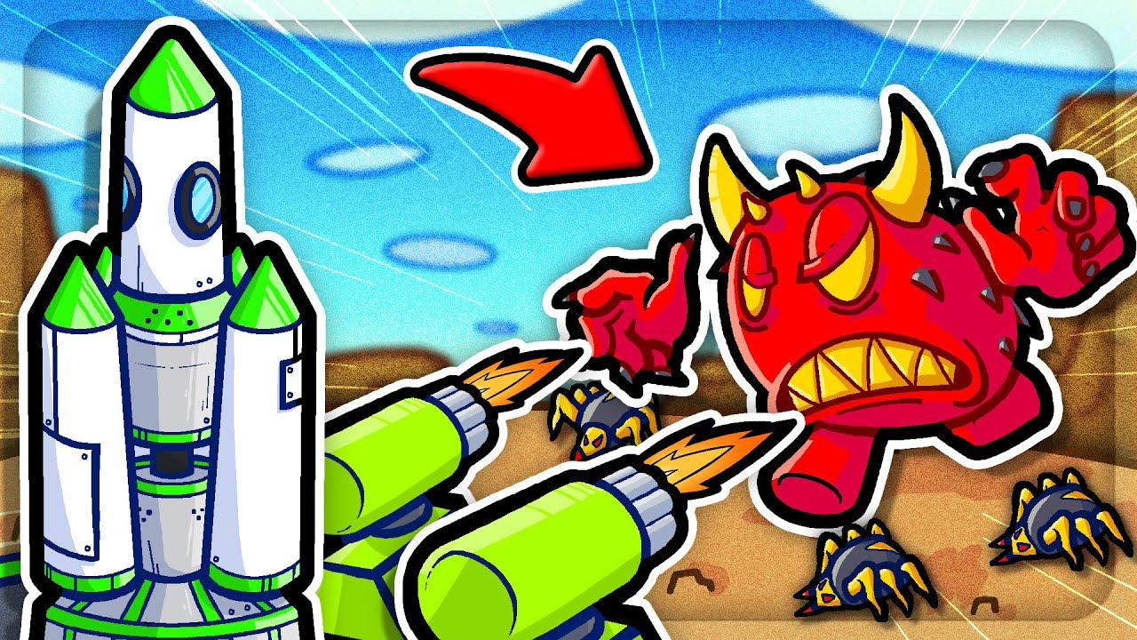 Defending a ROCKET from ALIEN Creatures - YouTube