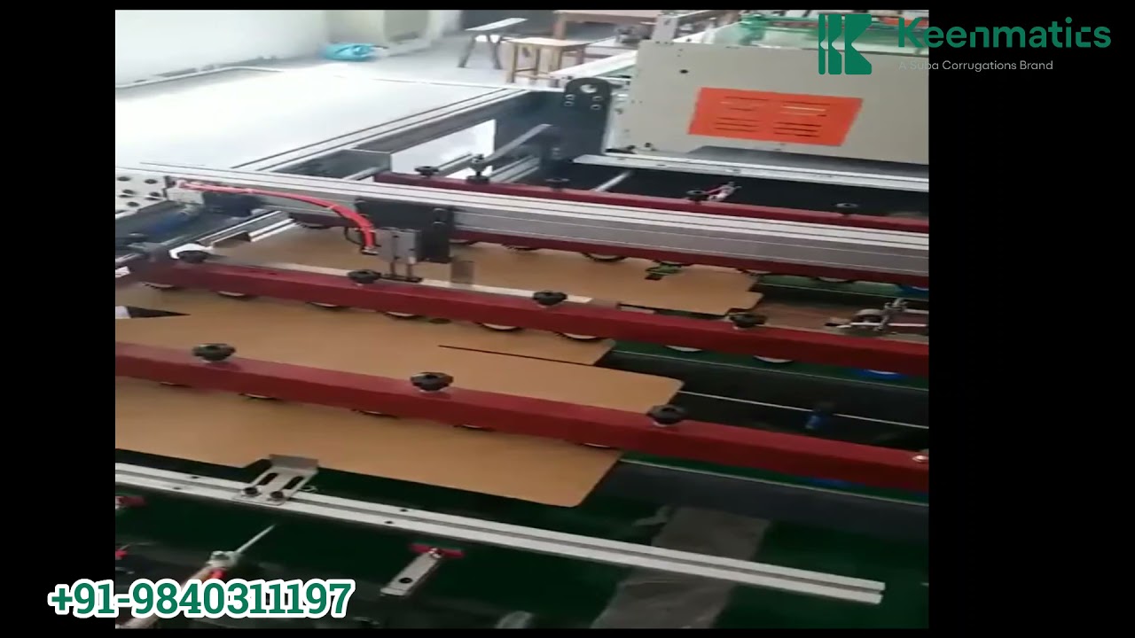 XSL Semi Auto 2 piece Gluer A Model | Keenmatics - YouTube