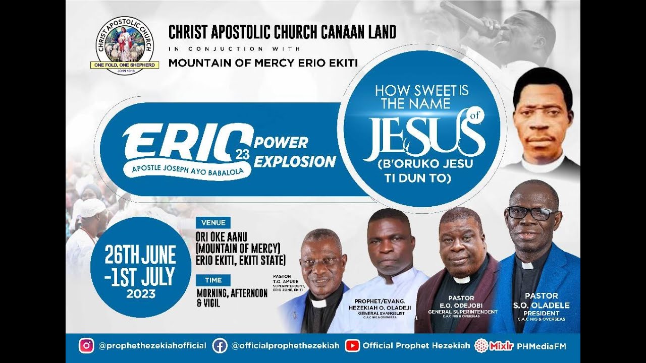 ERIO'23" APOSTLE AYO BABALOLA POWER EXPLOSION || HOW SWEET IS THE NAME ...
