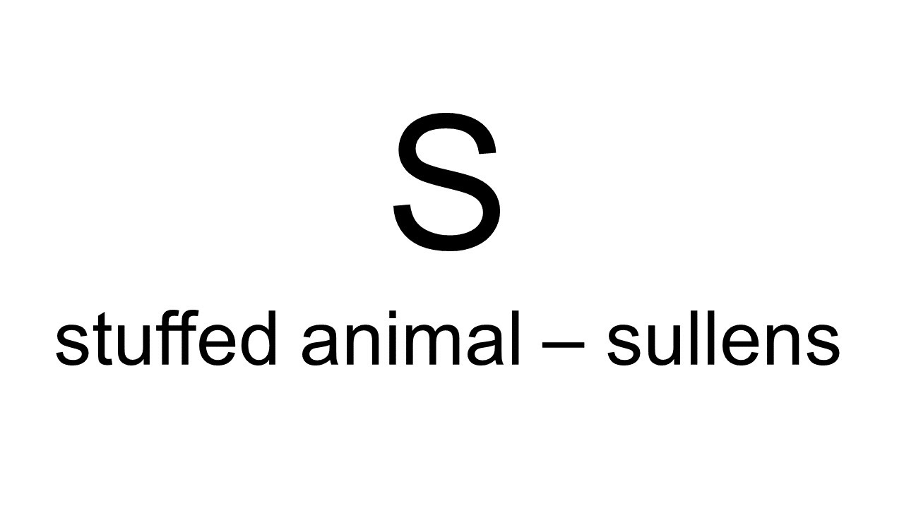 stuffed animal - sullens | S | English Dictionary - YouTube