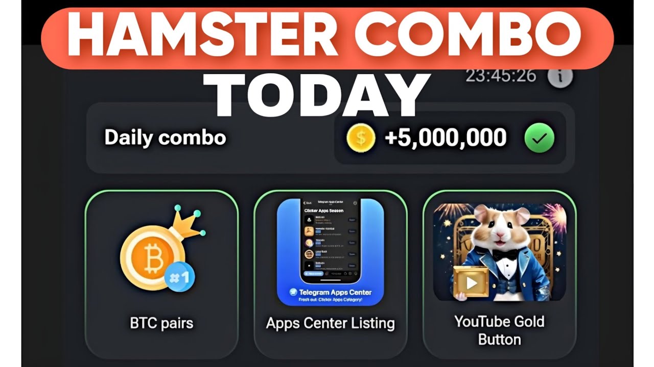 Hamster Kombat Combo Card 5 Million Coin Free || Hamster Kombat Mining ...