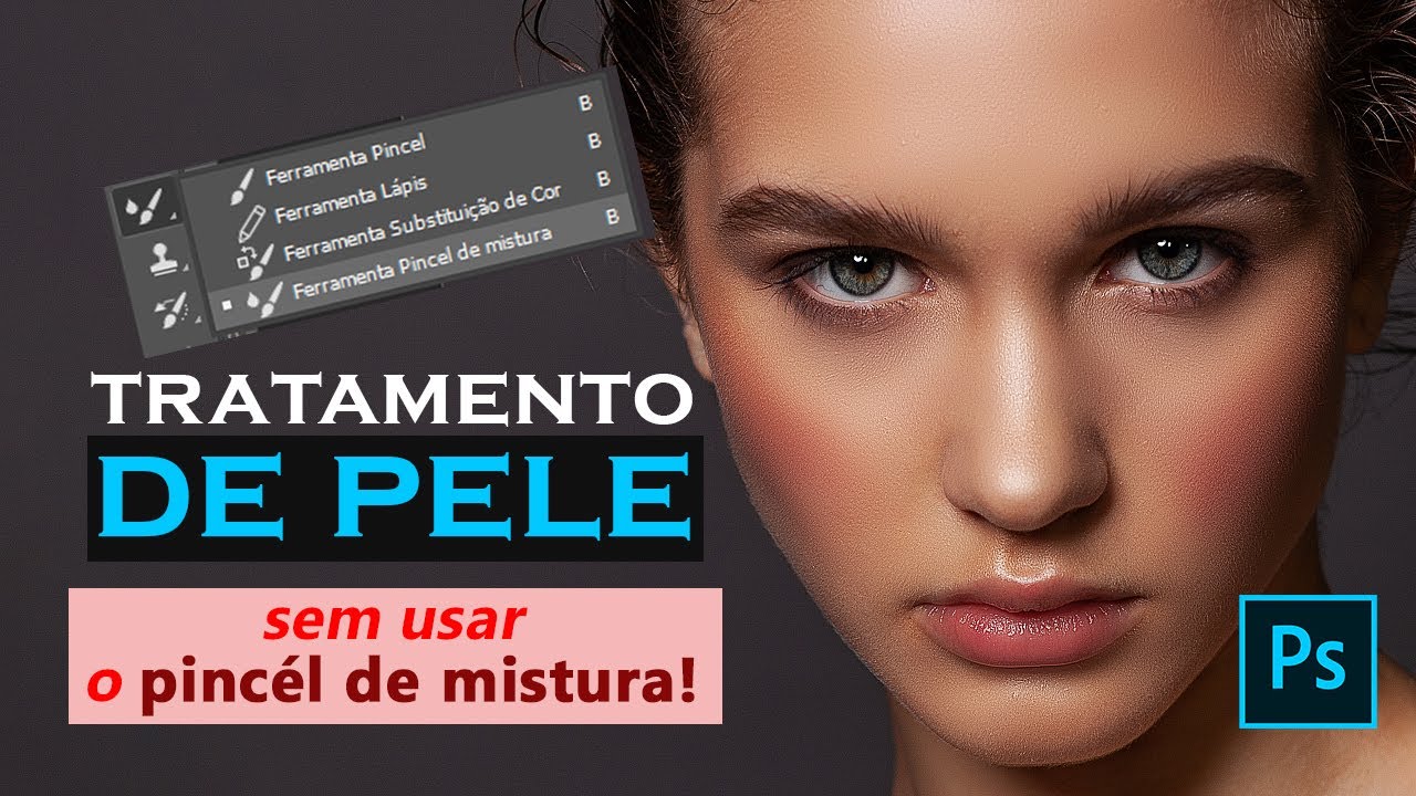 TRATAMENTO DE PELE NO PHOTOSHOP (Nova Técnica) - YouTube