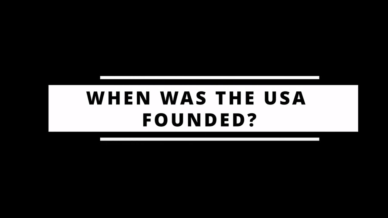 When was the USA founded? 🗽 - YouTube