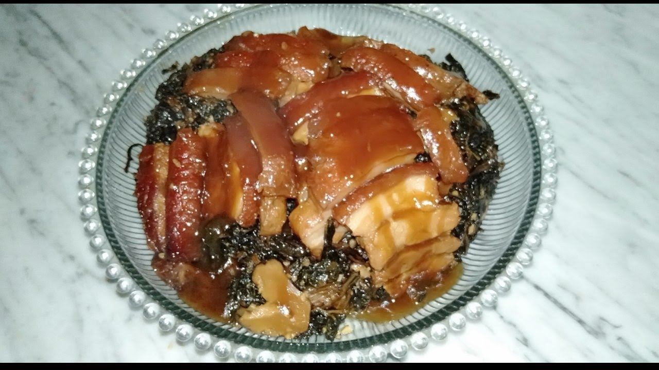 cara masak babi Hong| pakai sayur asin kering - YouTube