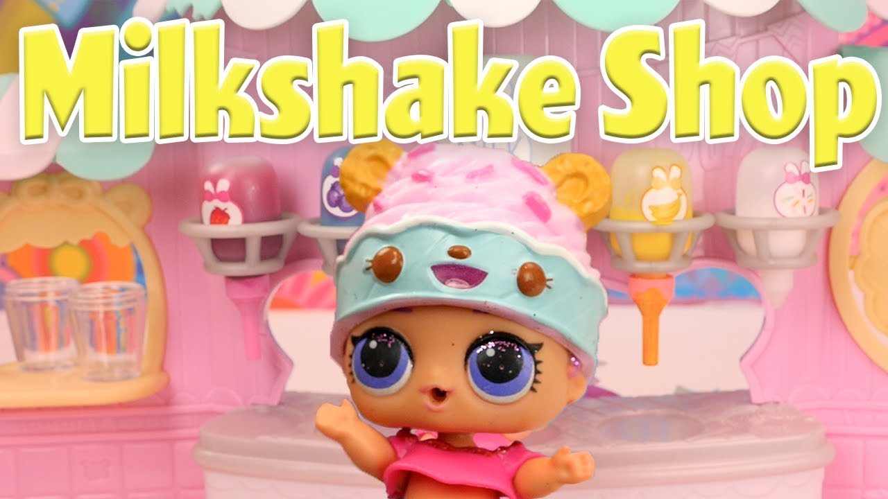 LOL Surprise Dolls Open a Num Noms Milkshake Shoppe! Featuring Sugar ...