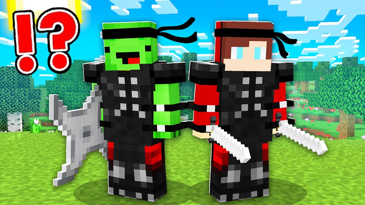 Beating Enemies as Ninjas in Minecraft Challenge - Maizen JJ and Mikey ...