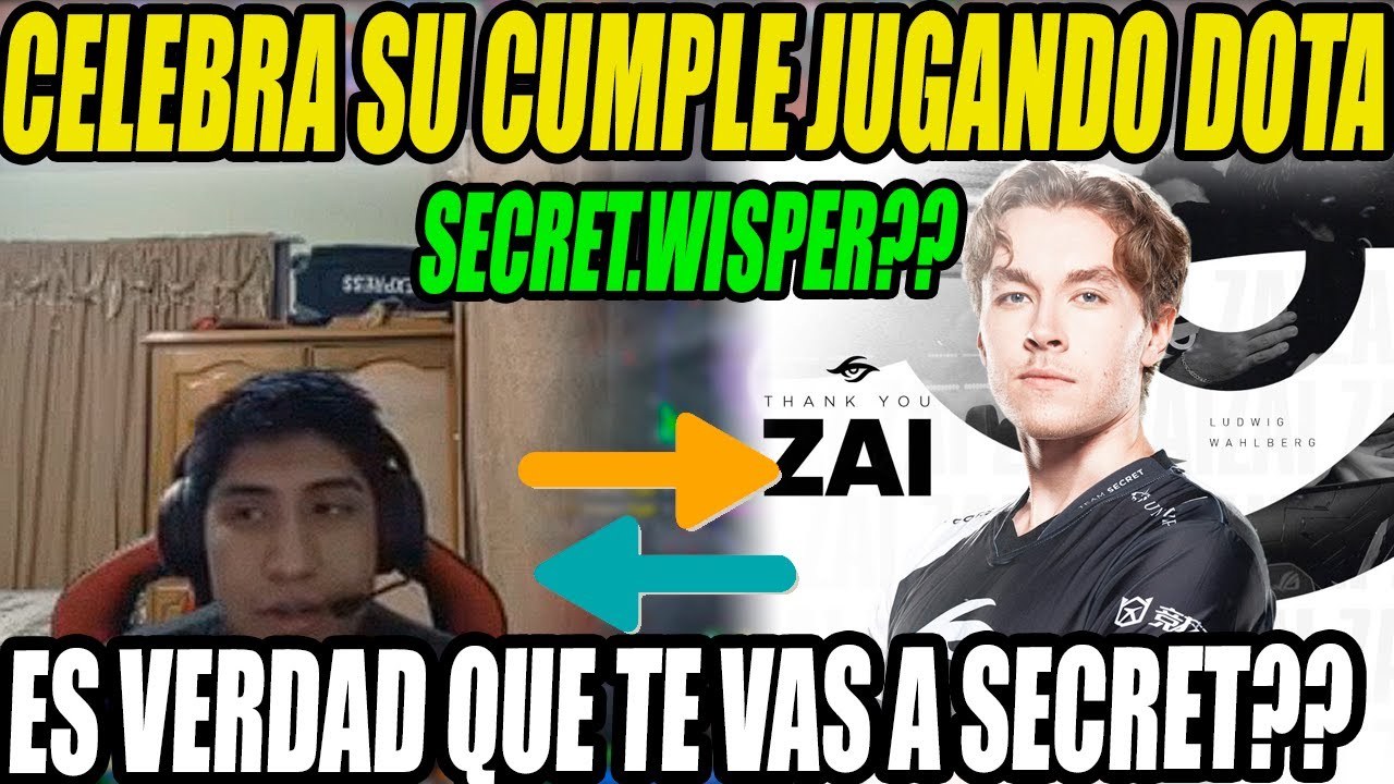 😱 WISPER HABLA SOBRE LA SALIDA DE ZAI Y LOS RUMORES DE QUE SE IRA A SECRET!! | DOTA 2 - YouTube