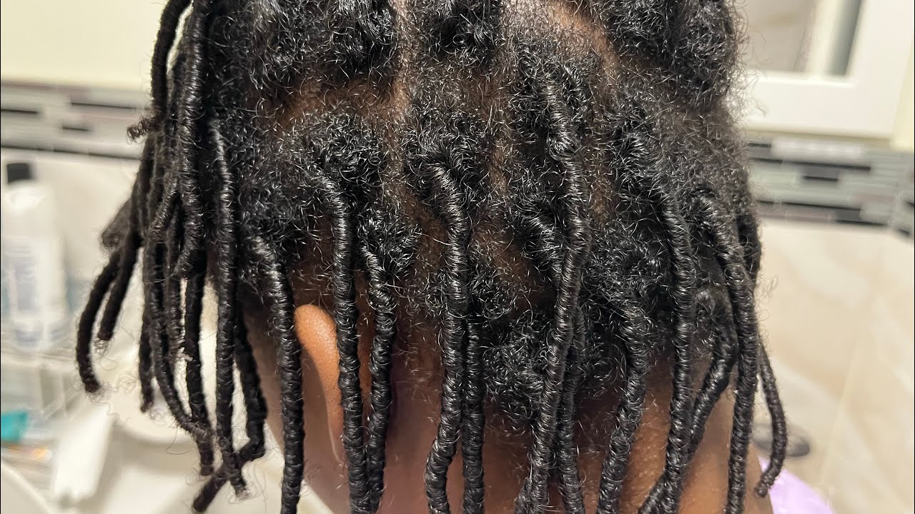 1 Week Starter Locs (Thickness in Roots & Stringy Ends) - YouTube