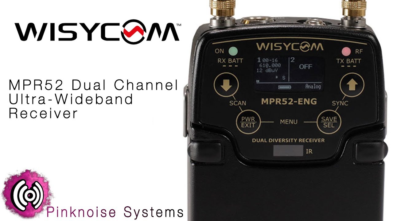 What is the WisyCom MPR52 Dual Channel Ultra-Wideband Receiver ? - YouTube
