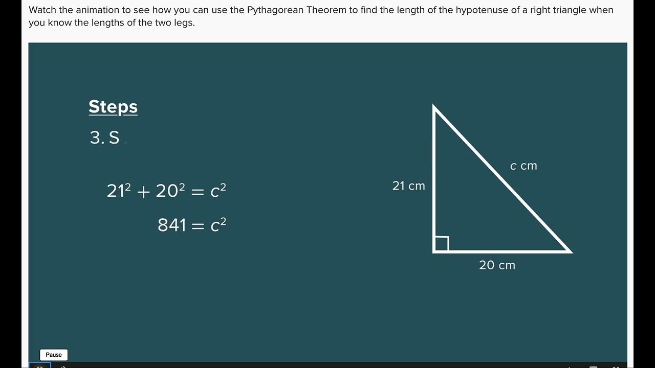Pythagorean Theorem Intro Clip - YouTube