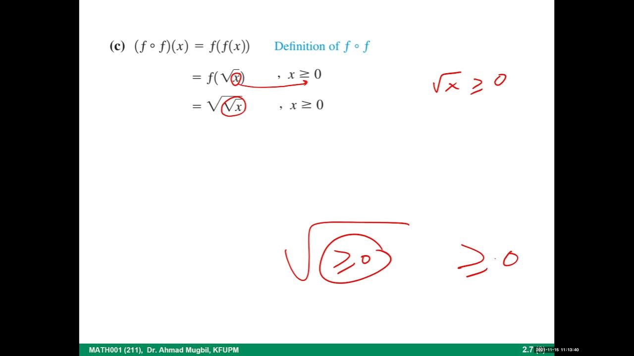 MATH001, 2.7 (2) Combining Functions - YouTube