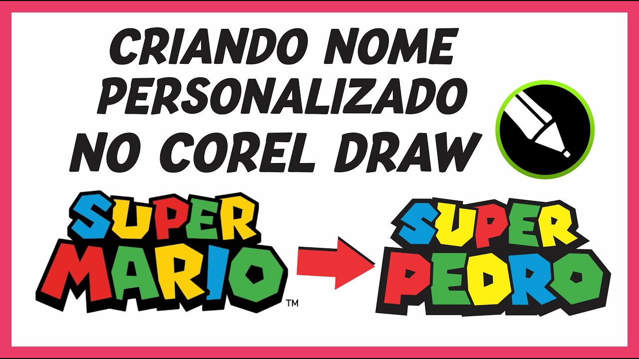 Como Criar um Slogan Personalizado do Mario Bros no Corel Draw ...