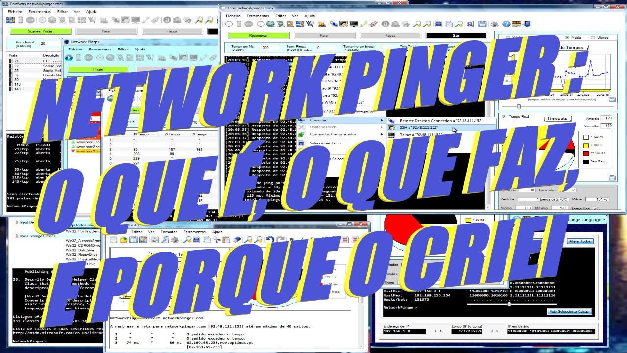 Network Pinger - O Que É e Porque o Criei, Como Optimizou 120.000% Uma ...