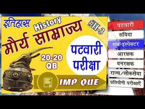 #History - 20 MIQ - मौर्य साम्राज्य (history of morya samrajya) - mp ...