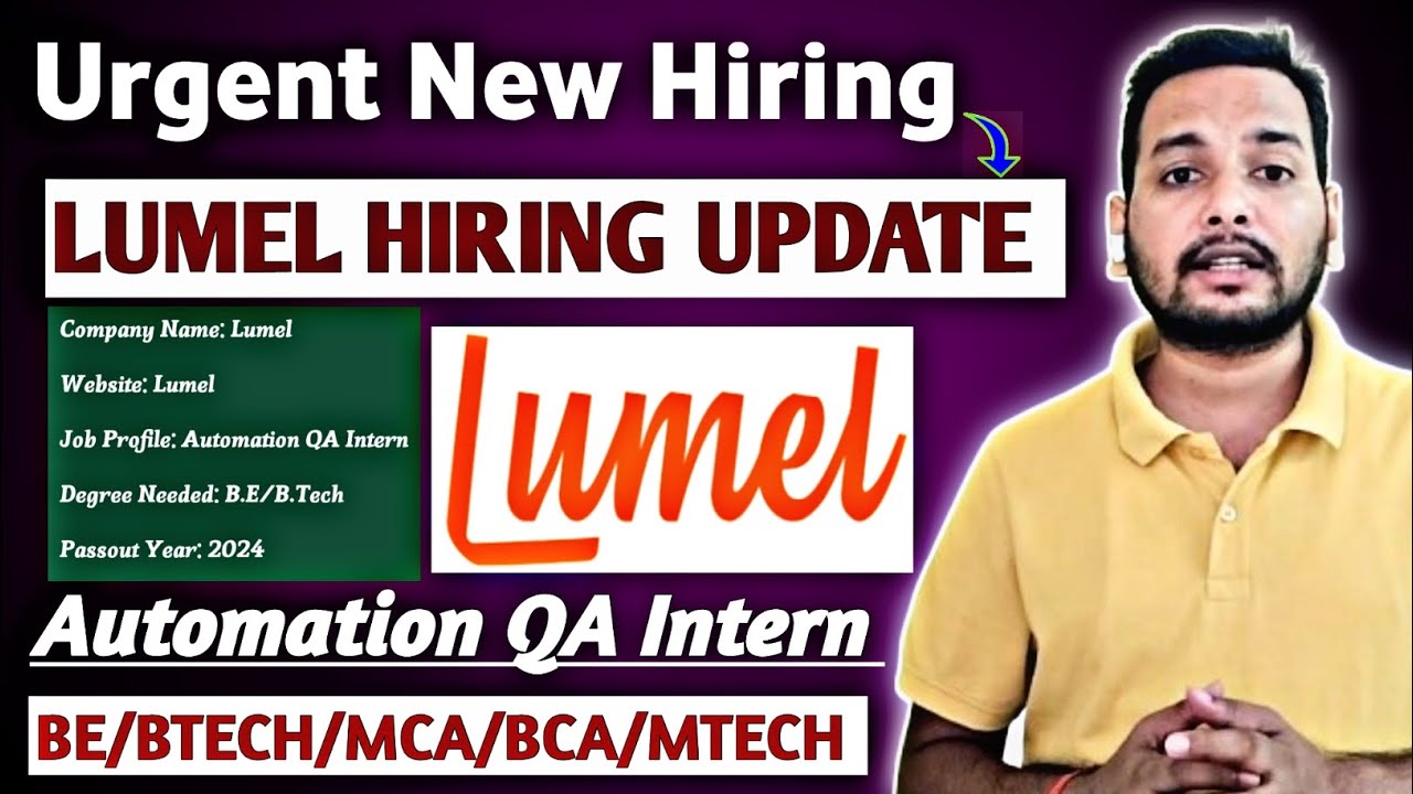Lumel Official Hiring 2024 | Job Opportunity | Off Campus Direct Hiring ...