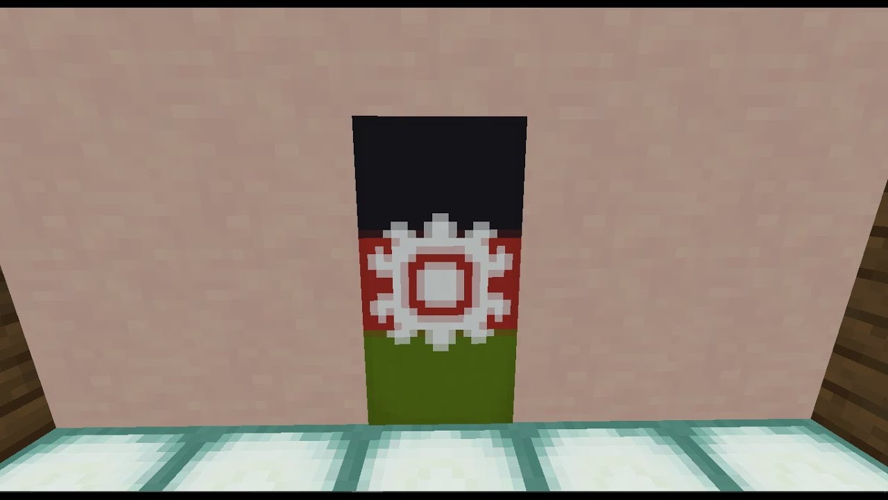 Minecraft | How to make an Afghanistan Flag Banner - YouTube