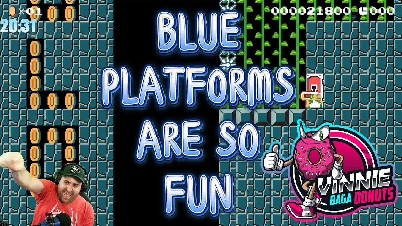 BLUE PLATFORMS ARE SO FUN #supermariomaker2 - YouTube