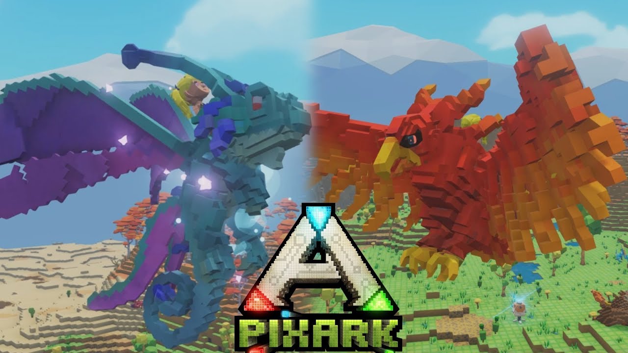 FAIRY DRAGON VS ARGENTAVIS!? - PixARK #8 - YouTube