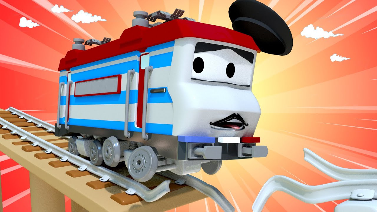 Troy The Train - The Magnet Train to The Rescue! - Car City ! Train ...