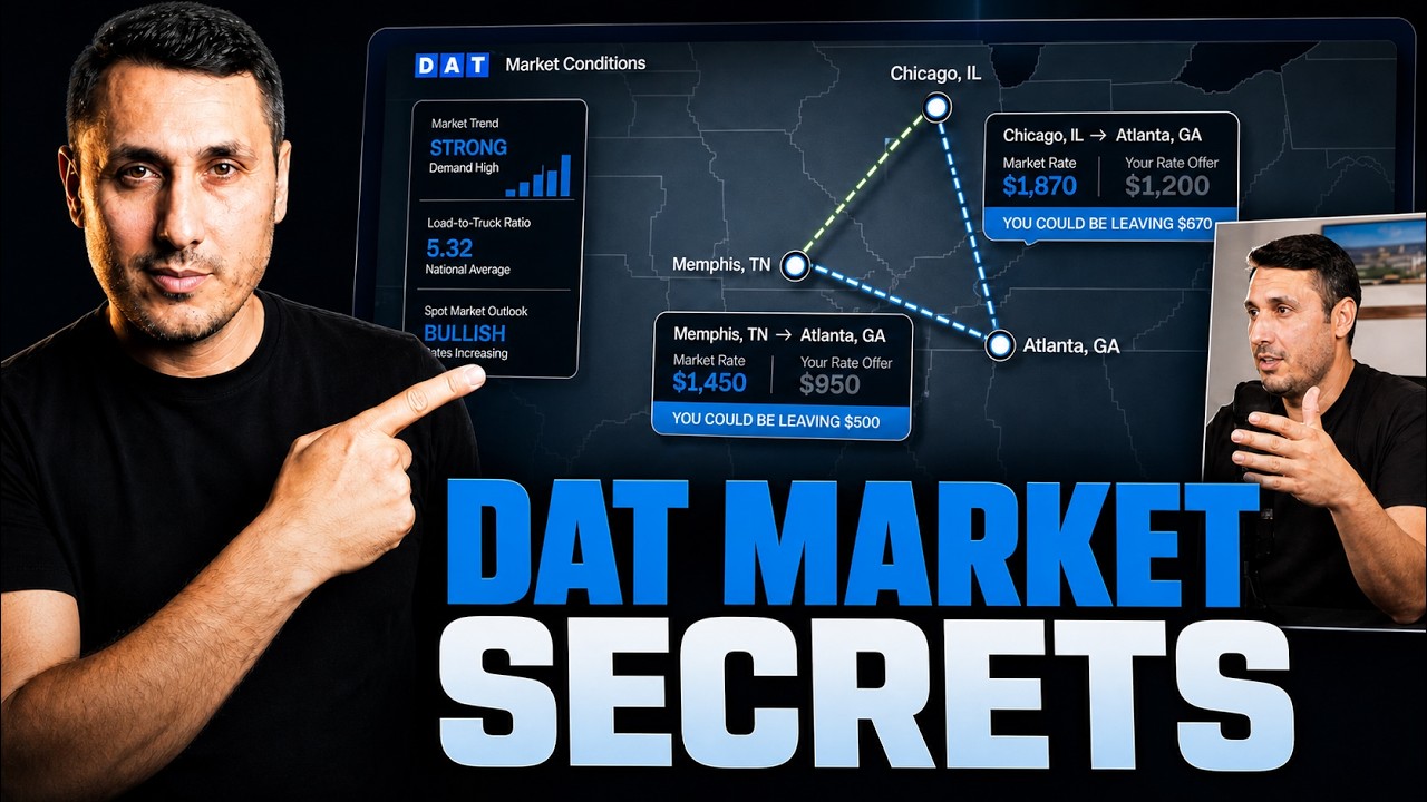How To Use DAT Market Conditions (So Brokers Can't Lowball You) - YouTube