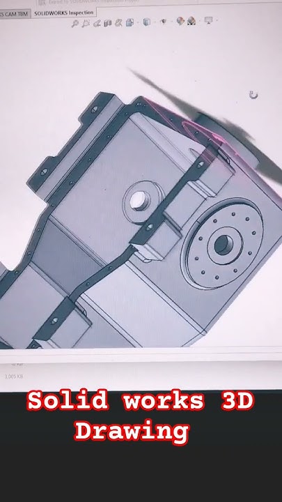 Solid works 3D drawing #autocad2d #vmc #solidworks - YouTube