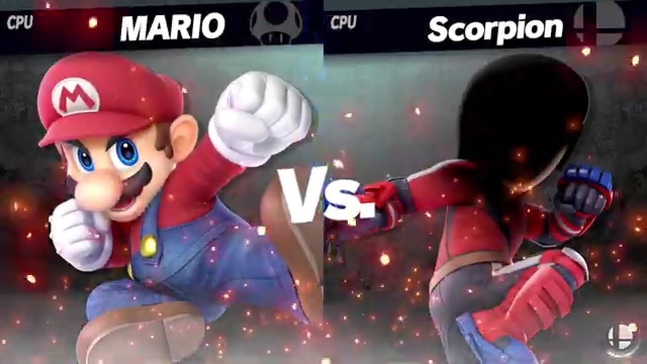 Super Smash Bros. Ultimate - Battle #211 Mario VS Scorpion - YouTube