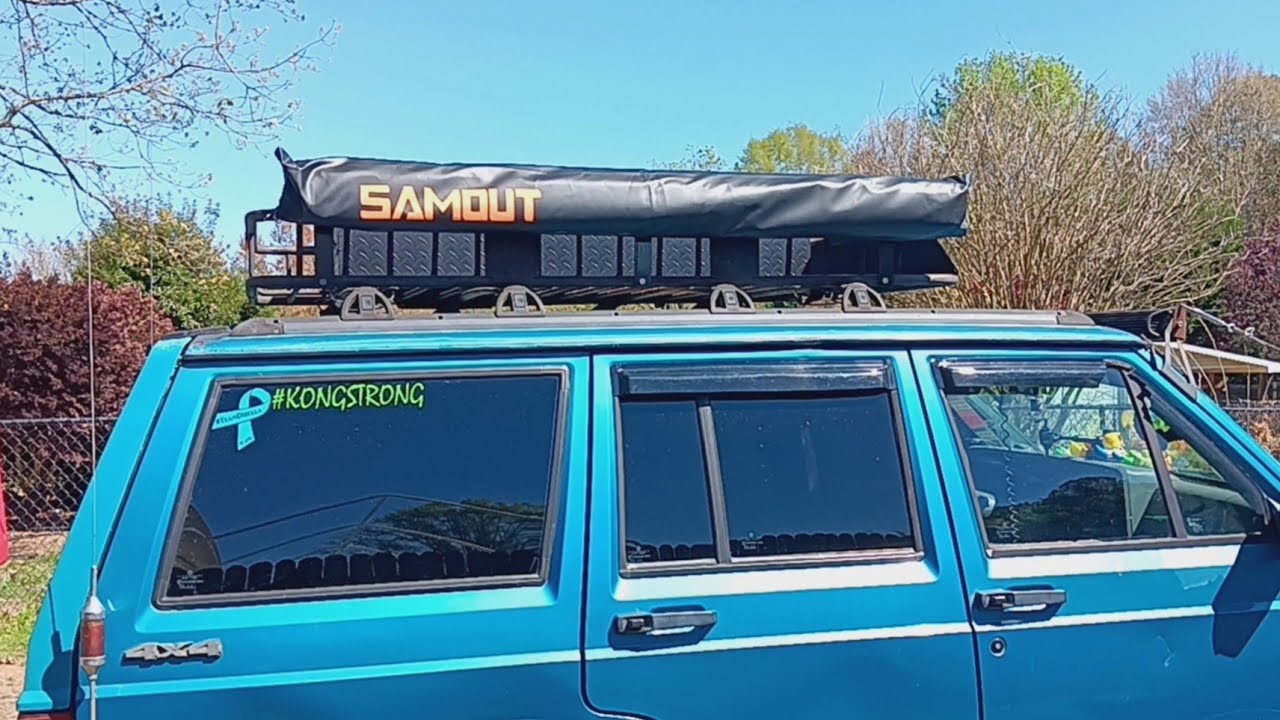 SAMOUT Vehicle awning unboxing and install - YouTube