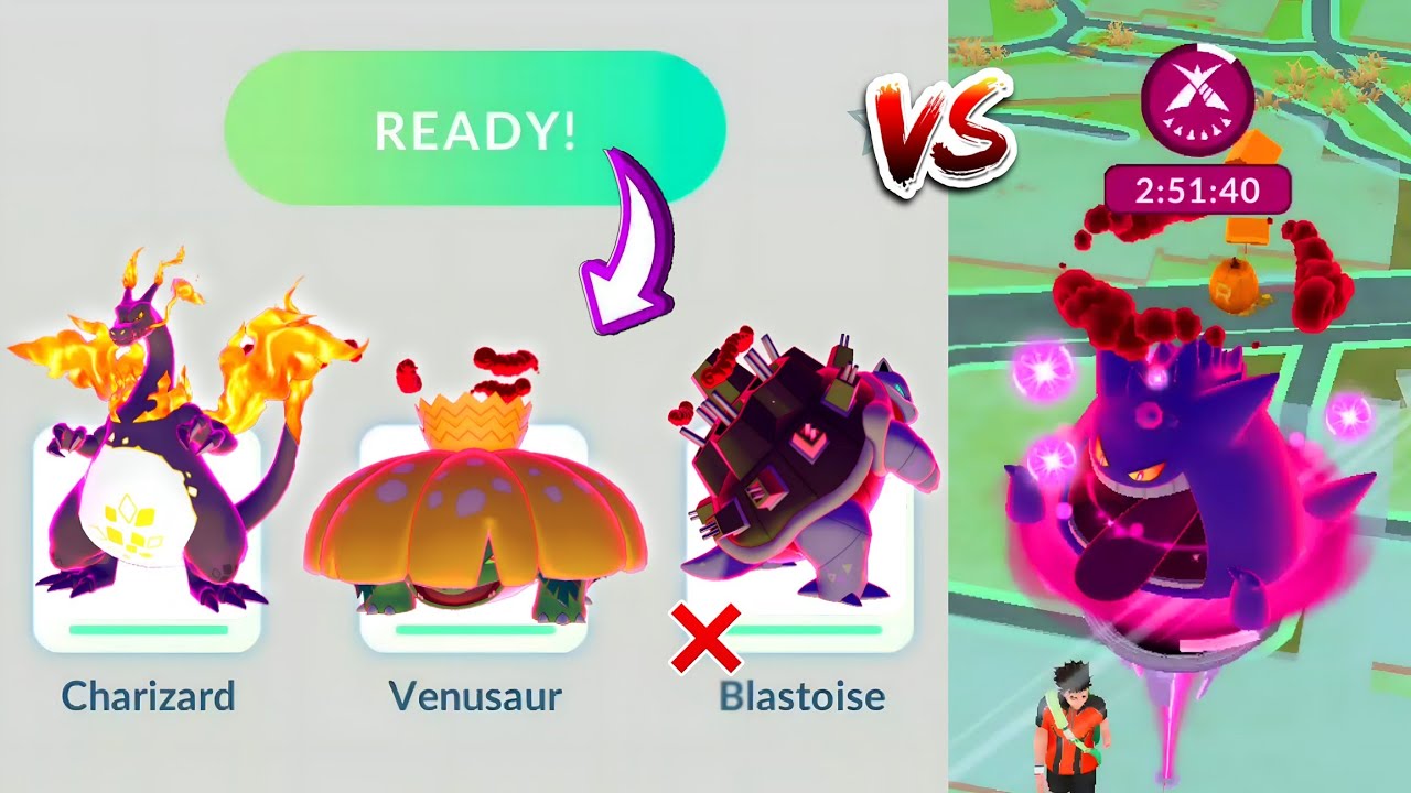 ⛔️G-Max Kanto Starter v/s Gigantamax Gengar but.....😅 - YouTube