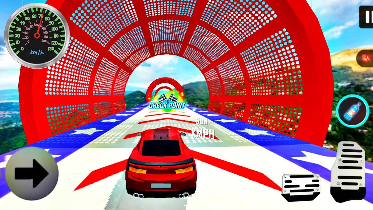 Crazy Car Stunt - Race and Ricing Games 54 - Android Gameplay - YouTube