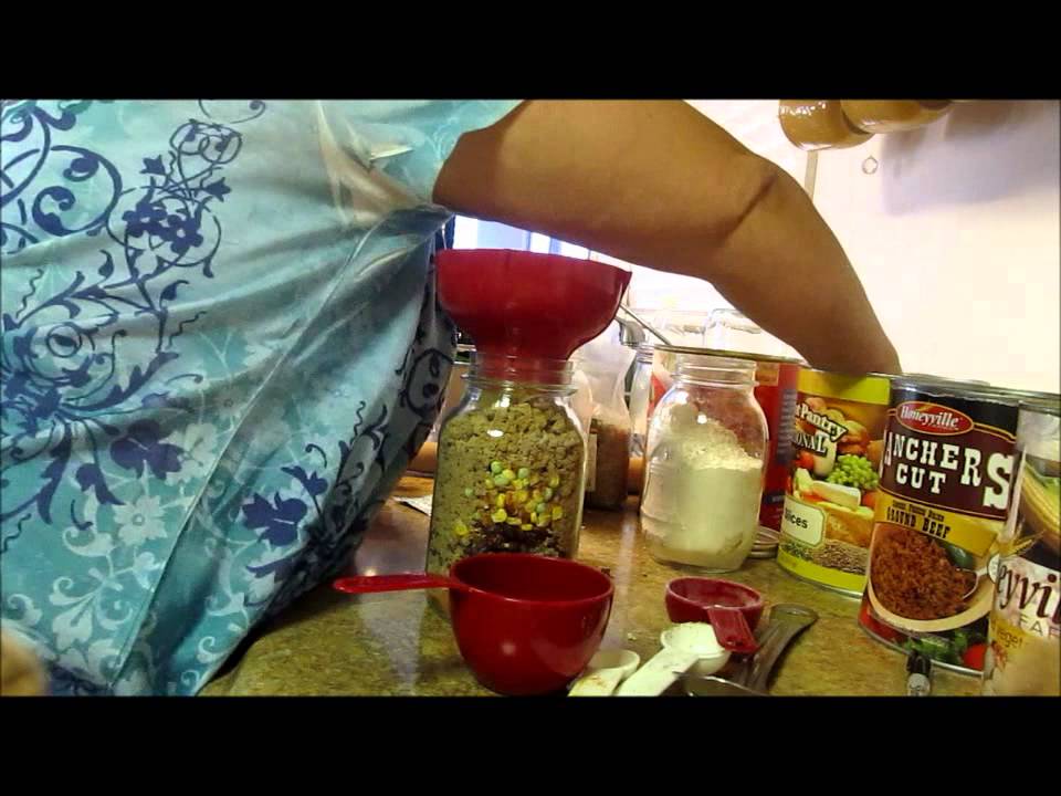 Meals in A Jar: Hamburger Stew - YouTube