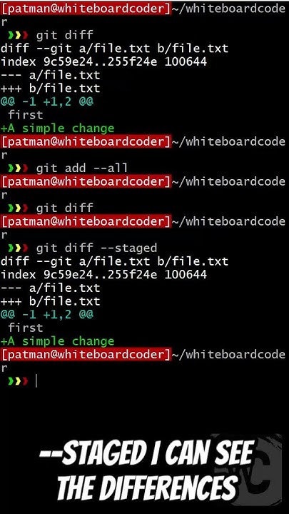 git: diff #coding #git #gittutorial #github - YouTube