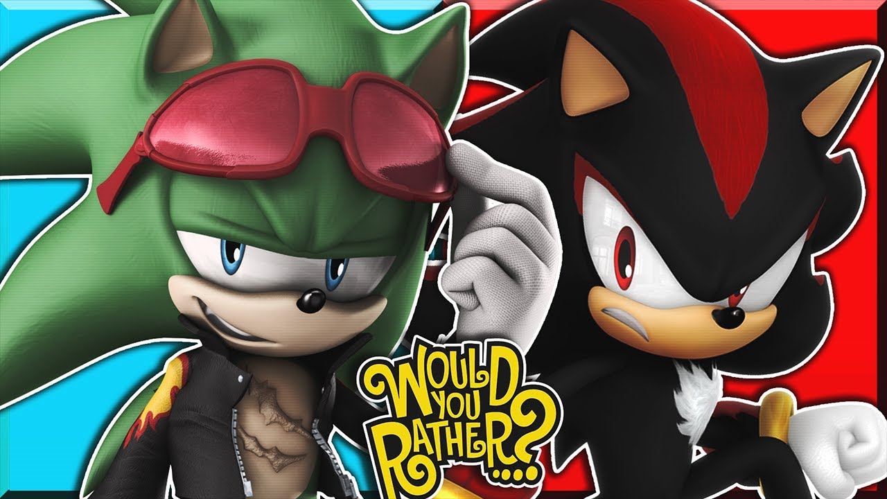 Scourge The Hedgehog Vs Shadow The Hedgehog