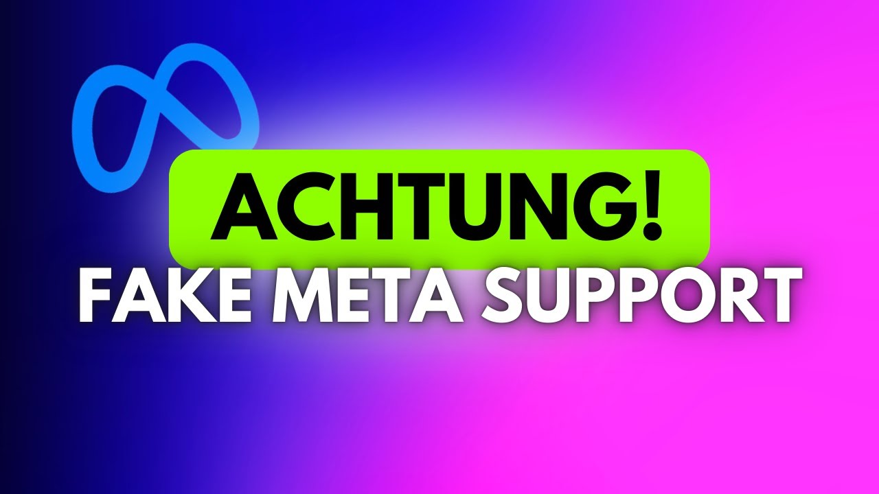 Vorsicht, Fake! Wie du echten von falschem Meta-Support unterscheidest ...
