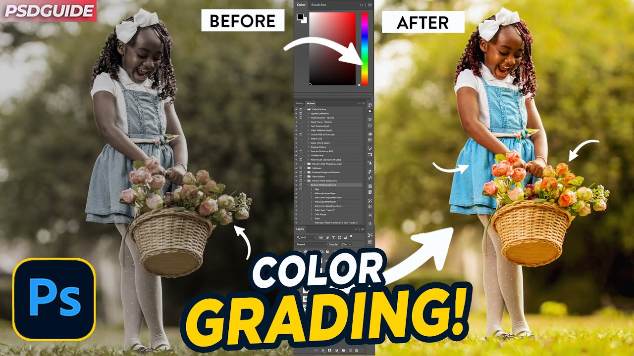 Color Grading in Photoshop 🎨 | Turn Dull Photos into Vibrant Art! 🌟 ...