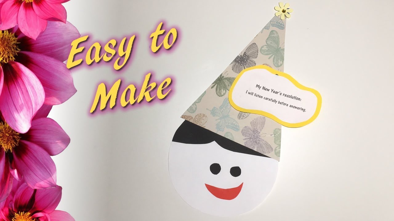 How to make an easy New Year's resolution craft for kids - YouTube