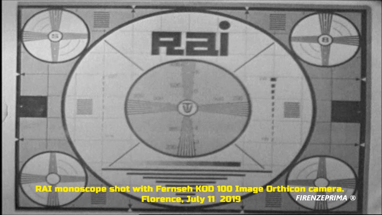 Monoscope RAI shot with Fernseh KOD Image Orthicon camera (Ex NOS TV ...