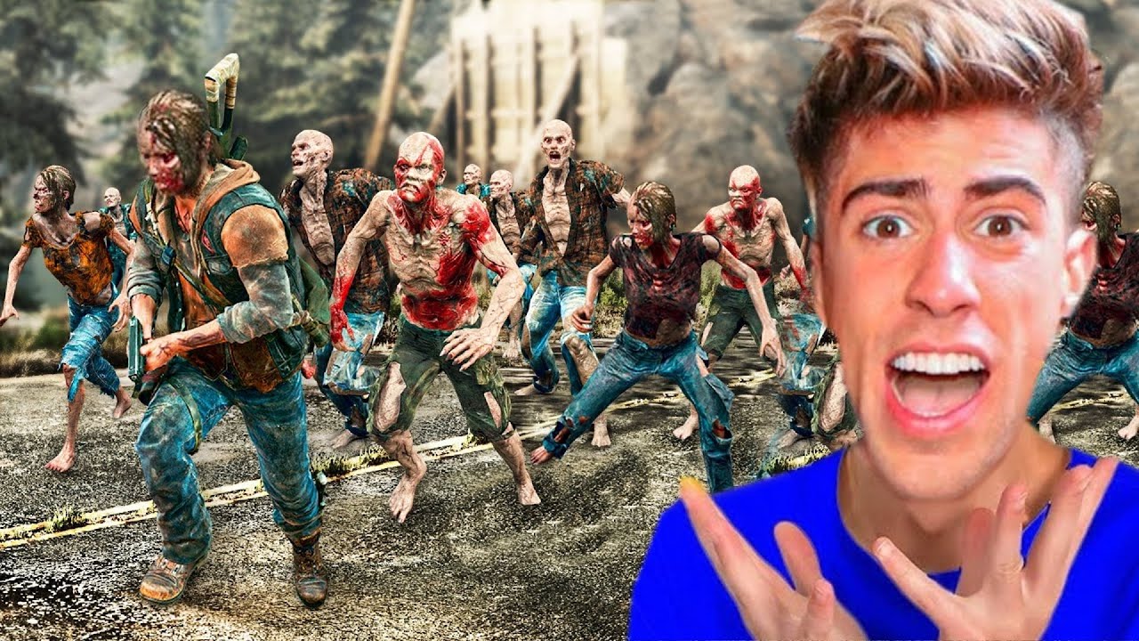 ESCAPANDO DE 1000 ZOMBIES EN LA VIDA REAL CON ALEJO IGOA - YouTube